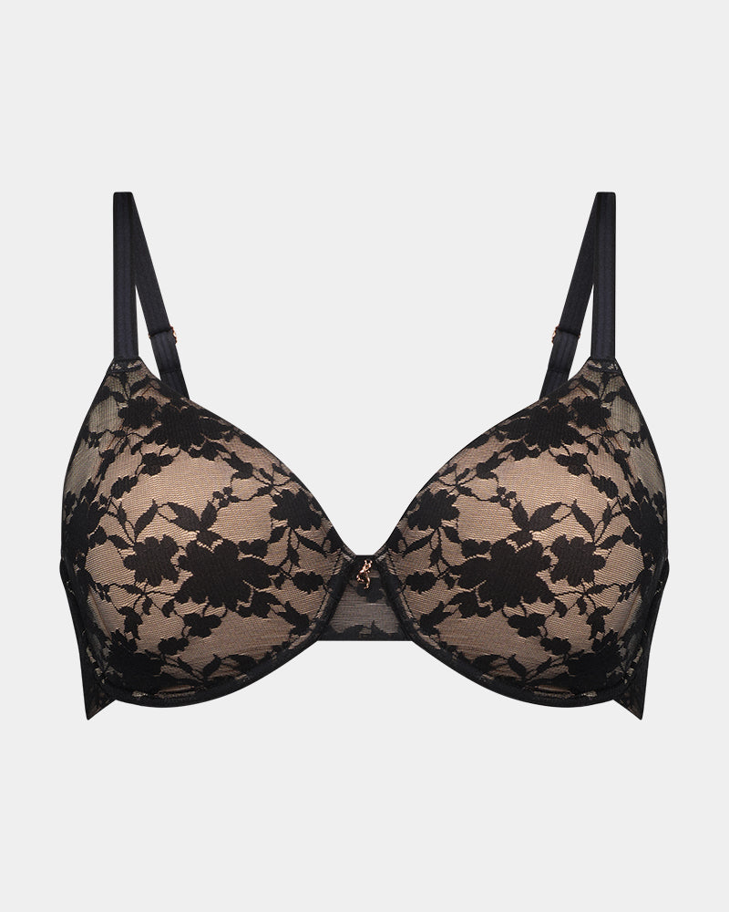 Fayreform Lace Sculpt Underwire Bra Black | Bendon Lingerie
