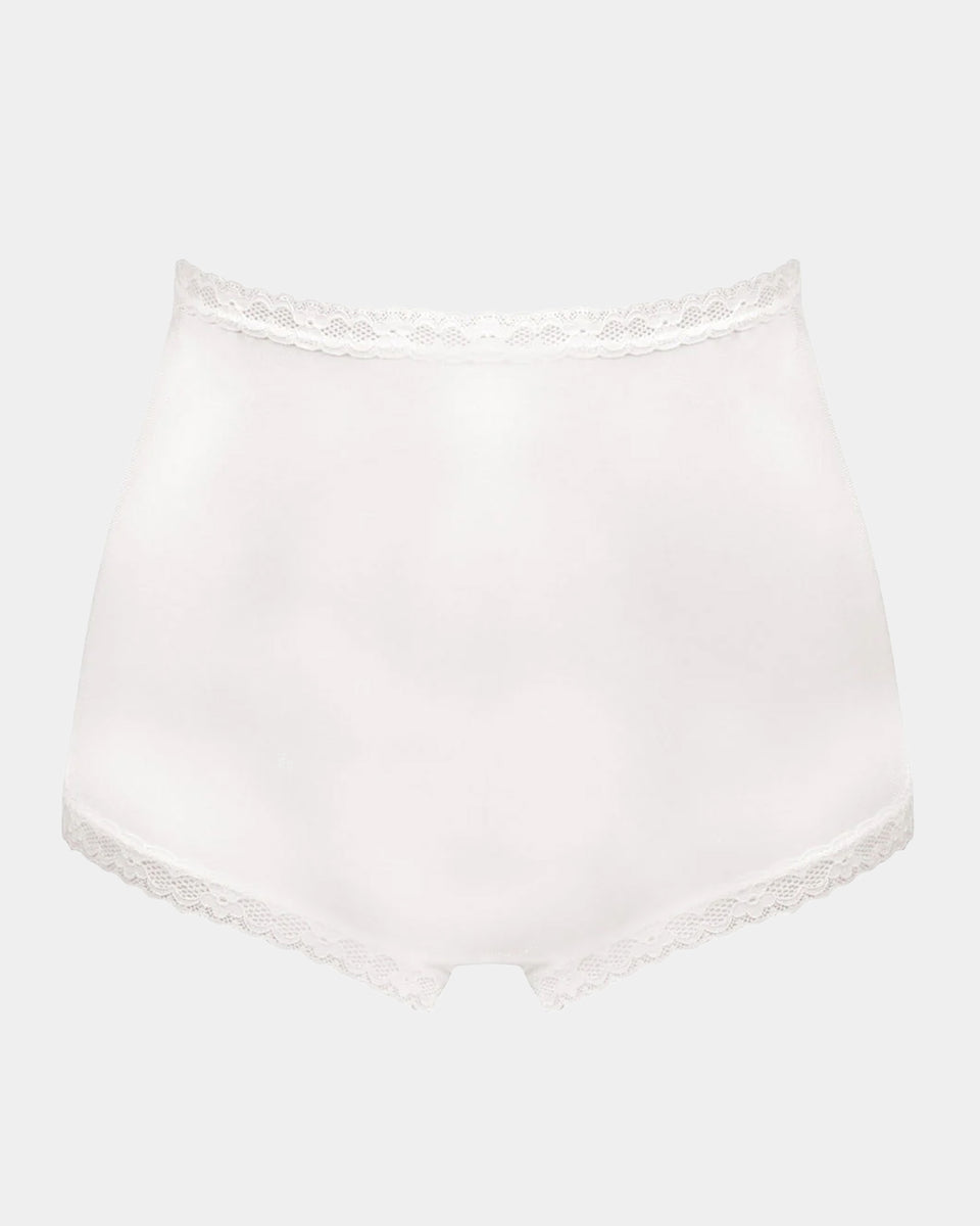 Bendon Nylon Tricot Full Brief in White | Bendon Lingerie